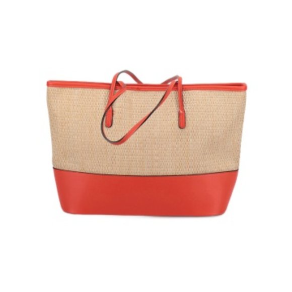 Izzy & Ali | Bags | Izzy Ali Straw And Leather Tote Bag | Poshmark